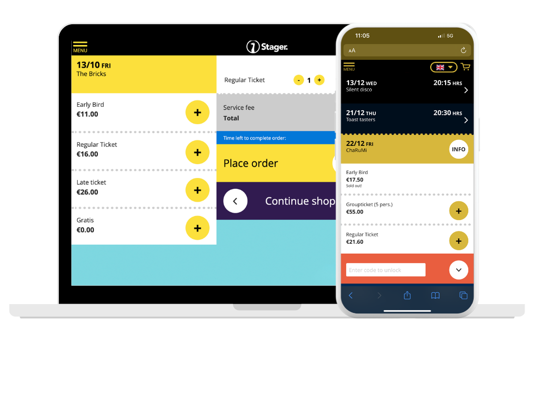 Stager's online ticketing features | Book a free demo!