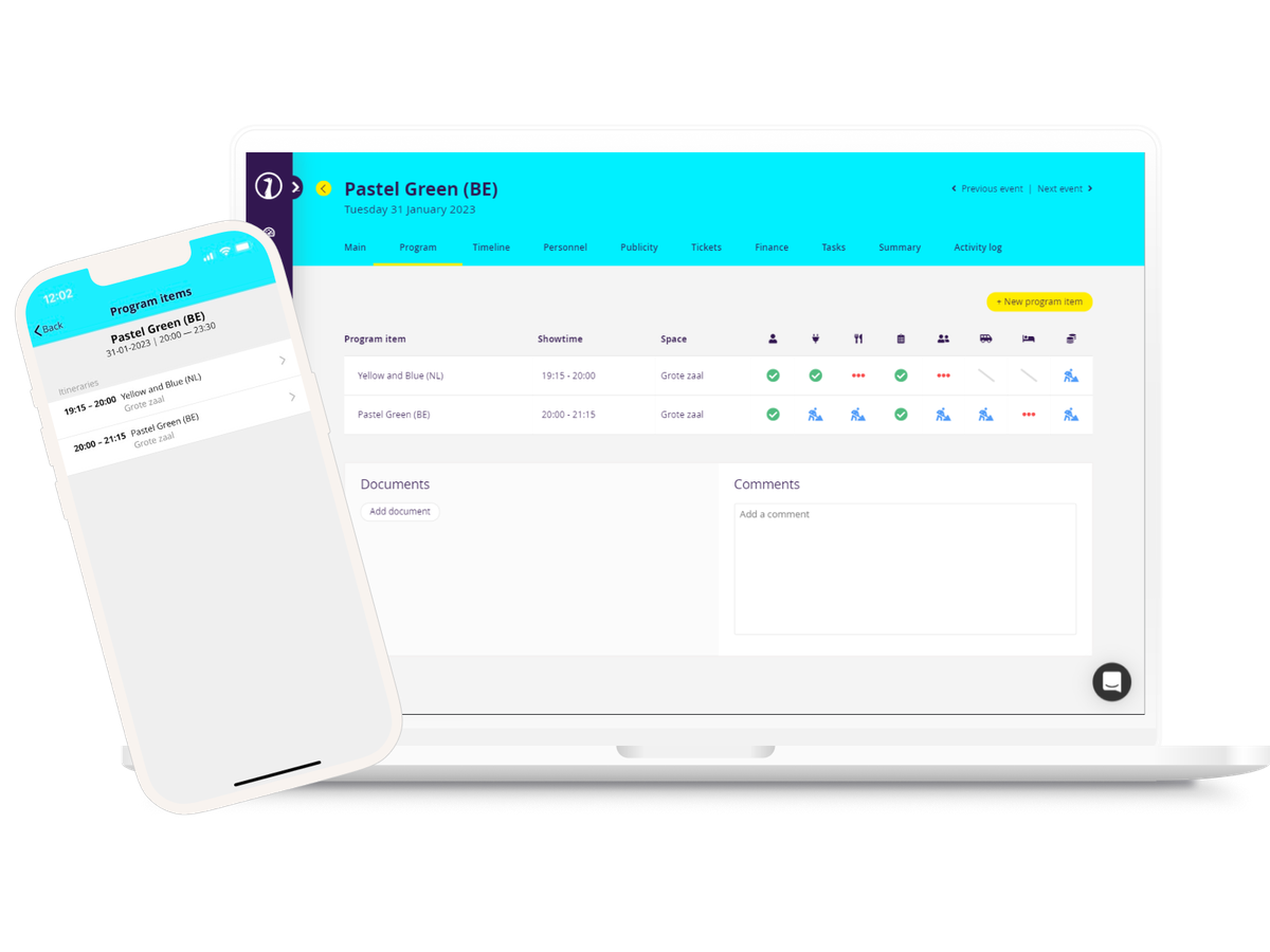 Event ticketing, planning and marketing software